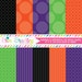 Digital Papers Damask Floral Polka Dot Triangle and Plaid