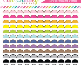 Clipart Scalloped Borders Graphics Commercial Use Clipart - Etsy