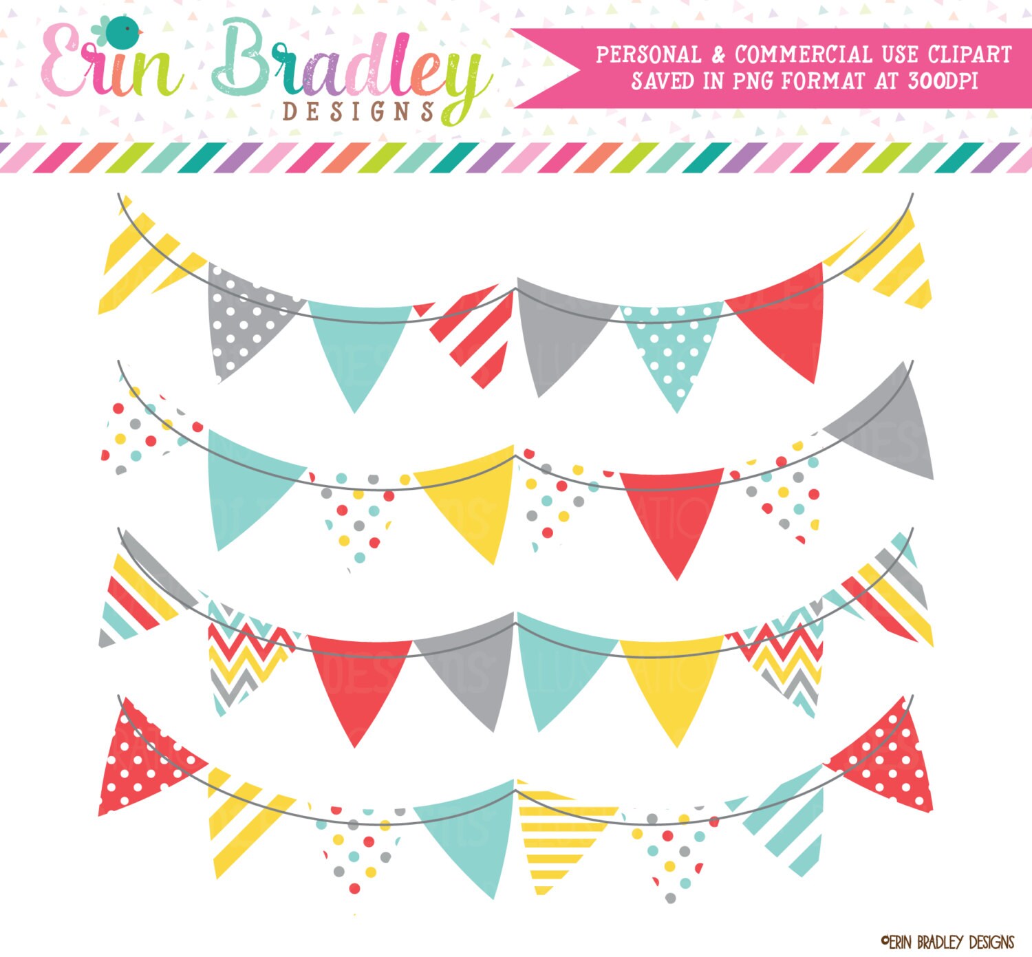 Yellow Triangle Banner Clipart
