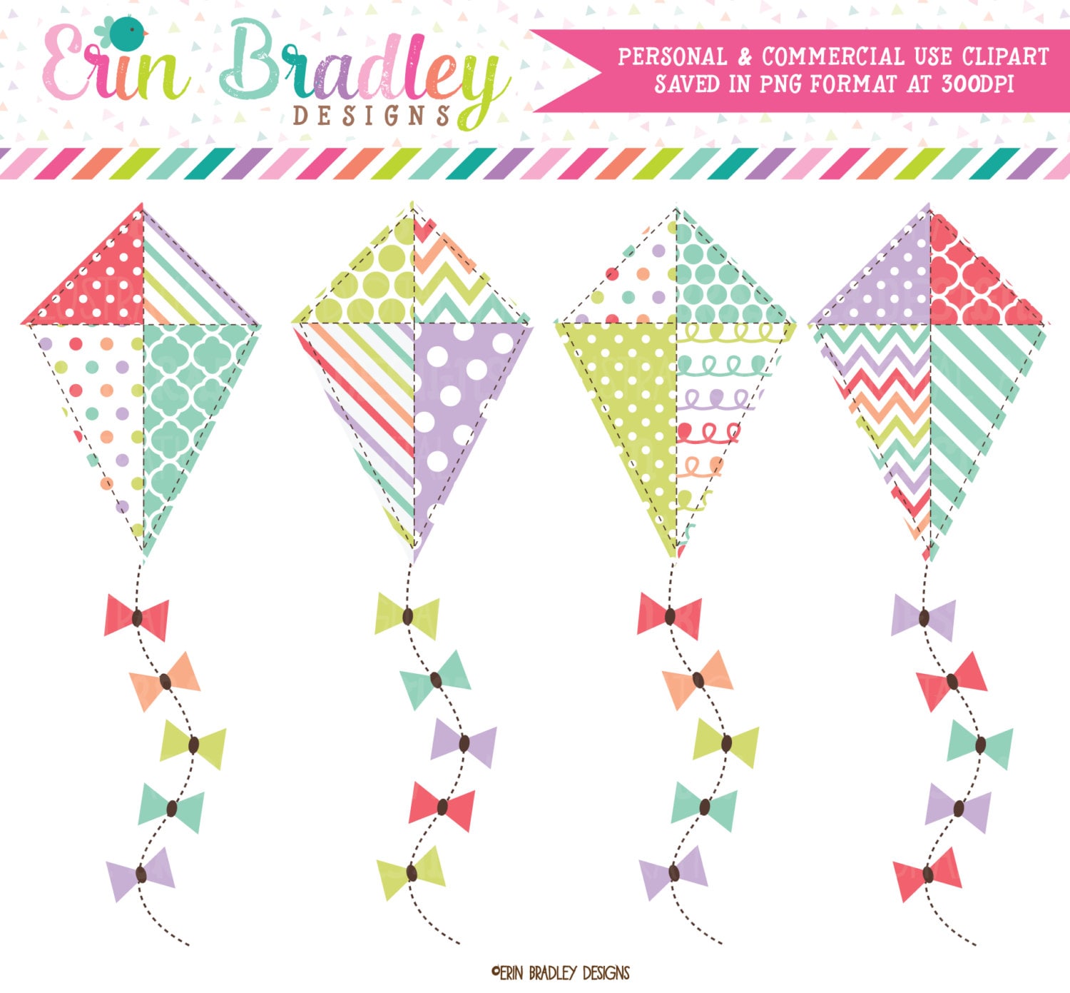 Toy Kite Clipart Border