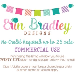UP TO 25 SETS - Commercial Use No Credit Required for Clipart & Digital ...