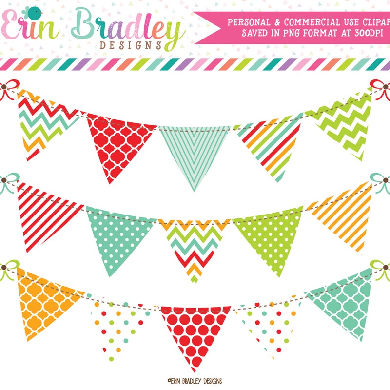 Orange Bunting - Etsy