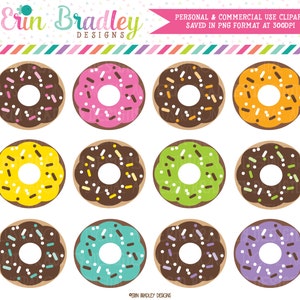 Donuts Clipart Chocolate Donut Food Clip Art Graphics Personal ...