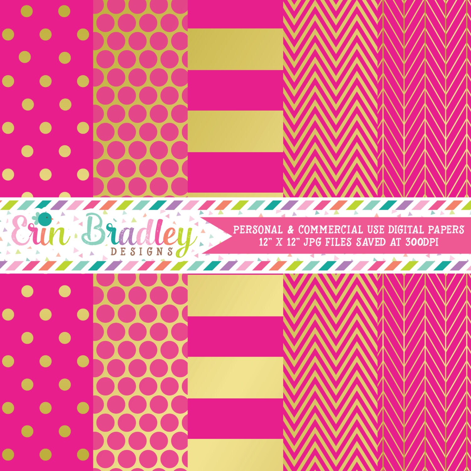 Hot Pink Digital Paper