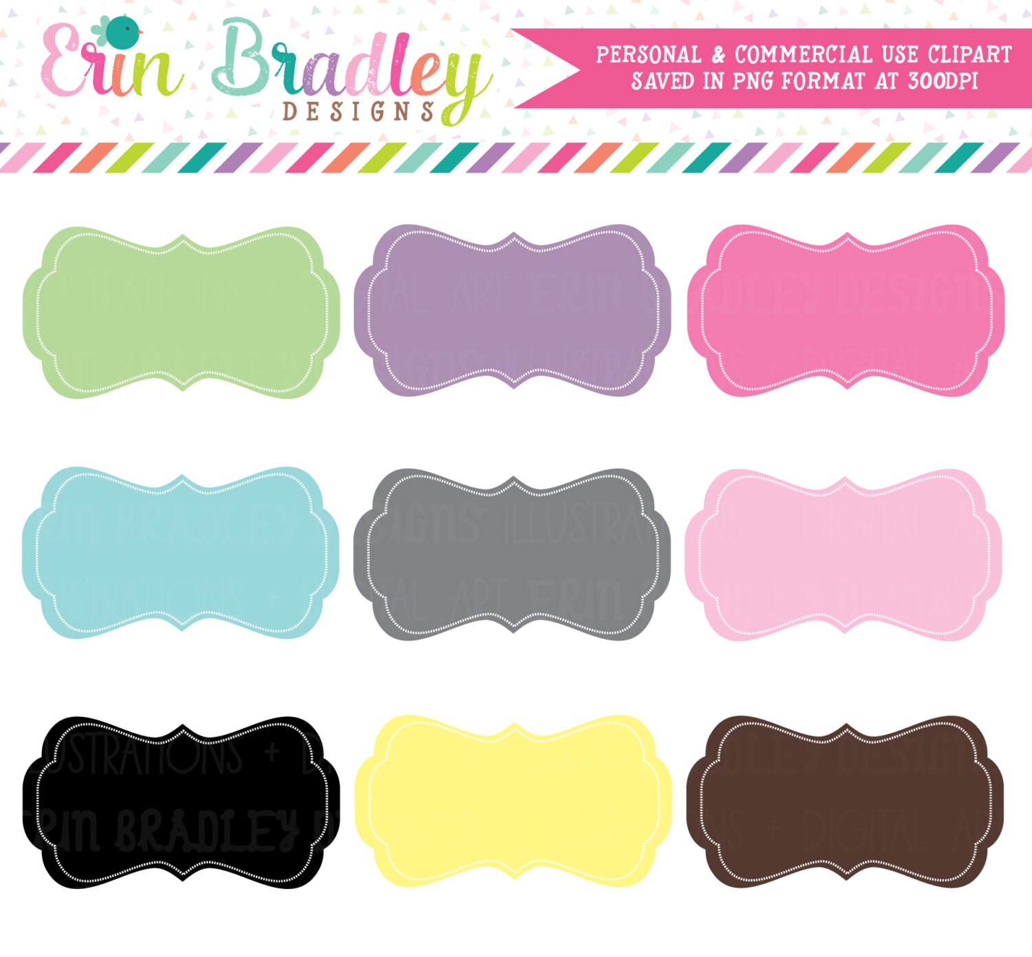 Digital Scrapbook Tags