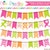 Bunting Clipart Pink Peach & Aqua Blue Banner Flags Commercial Use Clip ...
