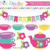 Birthday Party Clipart Cupcakes Cake Pops Party Hats Candles & Bunting ...