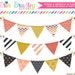 Mod Fall Bunting Clipart Clip Art Commercial Use Banner Flags Instant ...