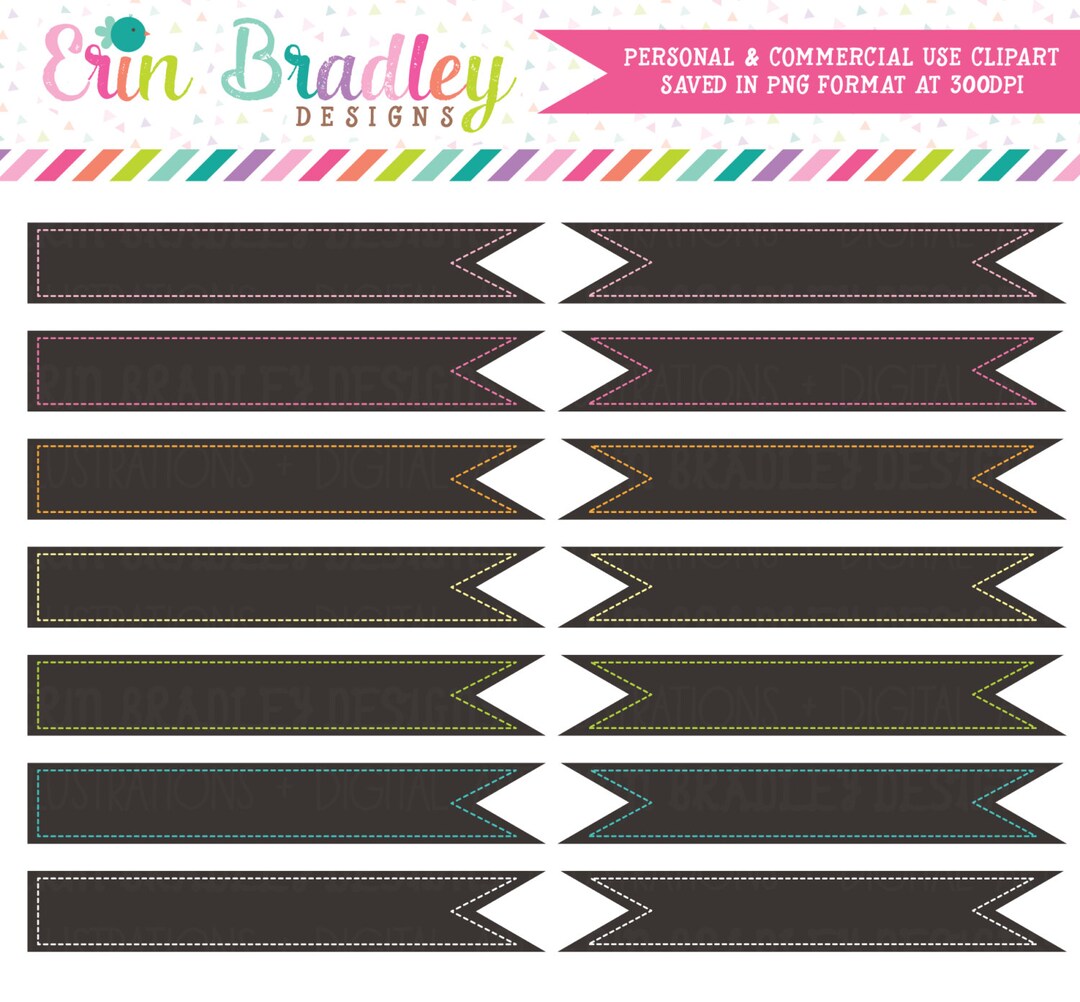 Charcoal Text Flags Clip Art Personal and Commercial Use Clipart ...