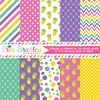 Digital Scrapbook Papers Personal and Commercial Use Delightful Holiday ...