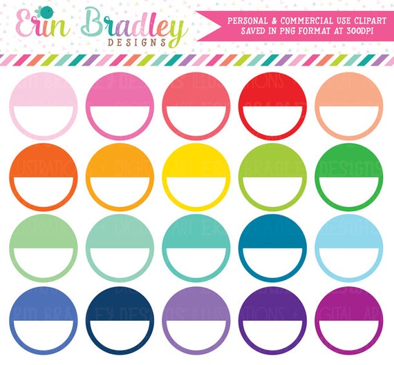 Circles Clipart Graphics Personal & Commercial Use Shape or Label Clip ...