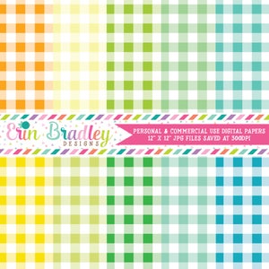 Buffalo Check Digital Paper Pack - 40 Colors - Instant Download ...