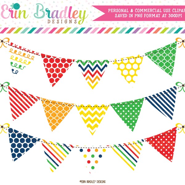 Primary Color Banner - Etsy