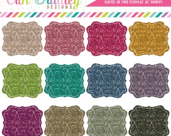 Glitter Clipart Frames Glitter Clip Art Graphics for Labels and Tags ...