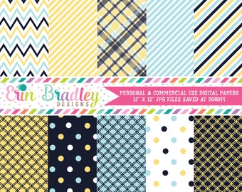 Digital Paper Set Personal and Commercial Use Red and Blue | Etsy