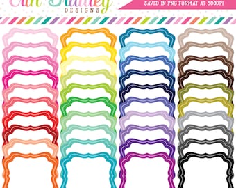 Digital Clipart Frames Commercial Use Clipart Label Graphics | Etsy