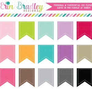 Digital Scrapbooking Flags Clipart Clip Art Personal and Commercial Use ...