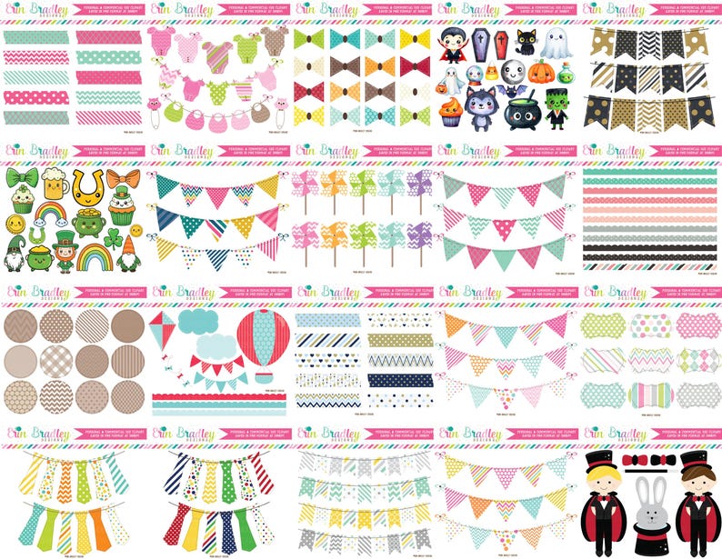 Mega Clipart Bundle PNG Set | Transparent Graphics | Commercial Use ...