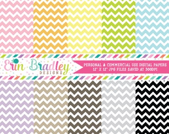 Digital Scrapbook Papers Personal and Commercial Use Preppy | Etsy