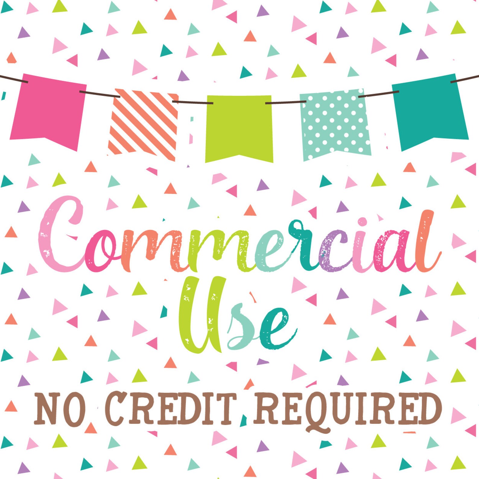 ONE SET Commercial Use No Credit Required for Clipart & - Etsy