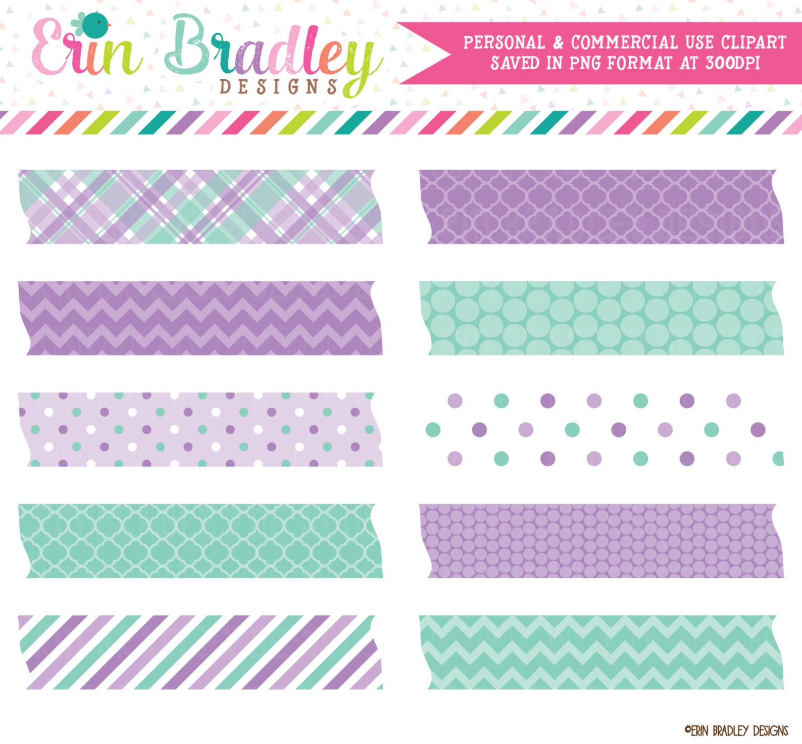 Instant Download Clipart Labels Digital Washi Tape Clipart in - Etsy