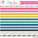 Clipart Borders, Pink Yellow Teal Blue Clipart Borders, Scalloped Clip ...