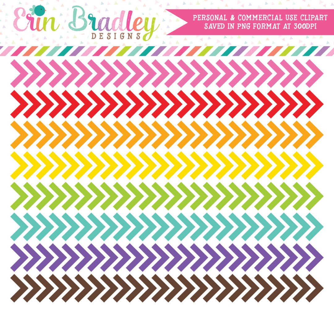 Chevron Borders Clipart Graphics Instant Download Border Clipart for ...
