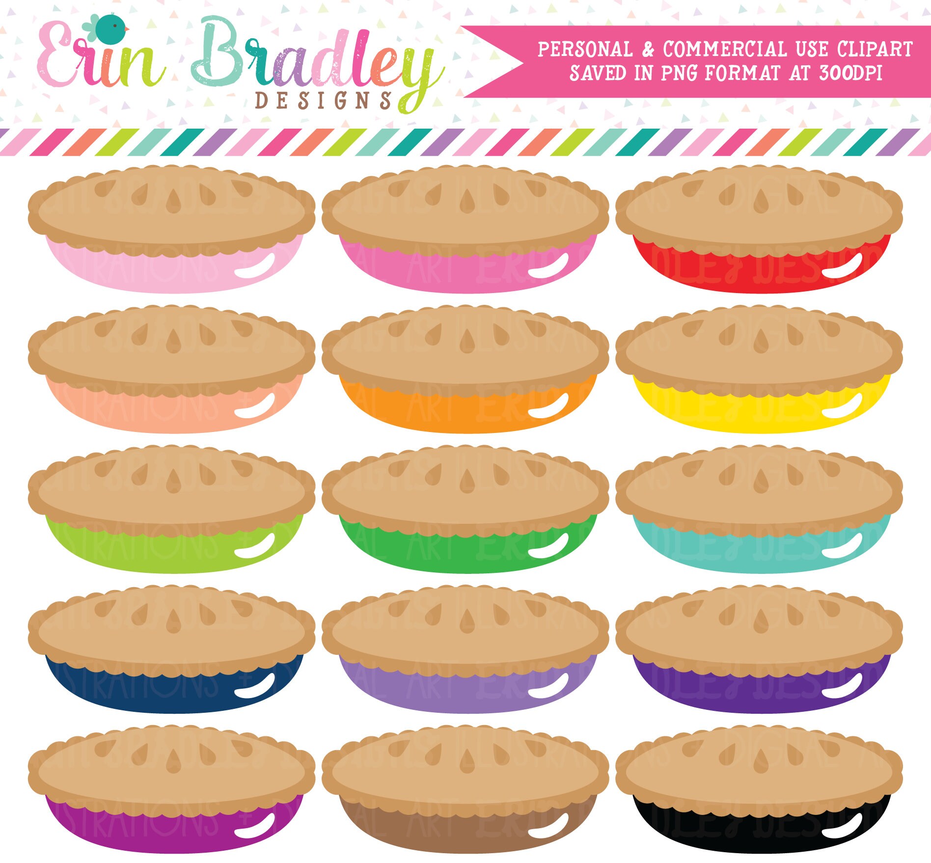 Pie Clipart Food Clipart Fall Clip Art Autumn Clip Art | Etsy