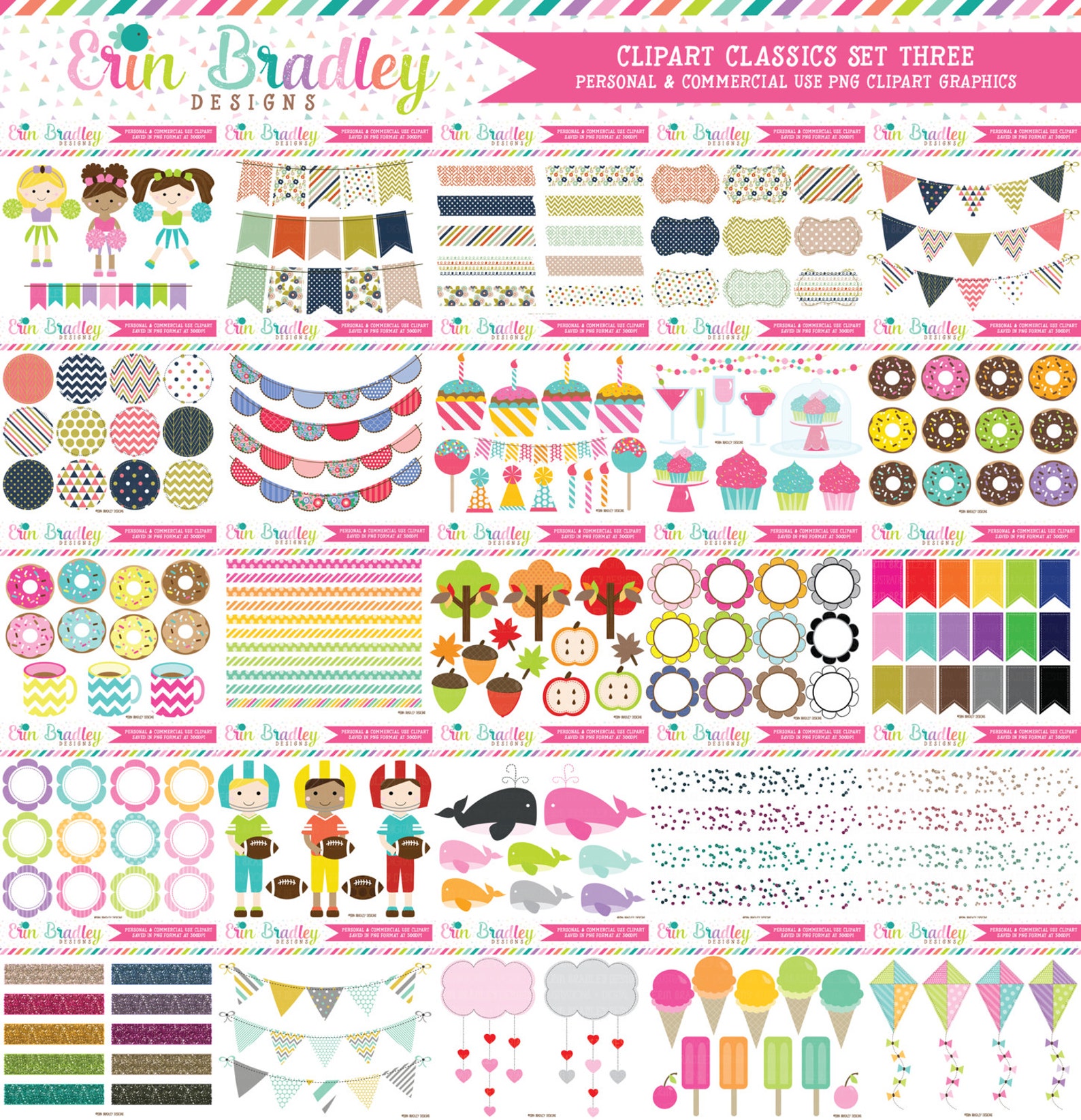 Clipart Bundle - 100 Sets Personal & Commercial Use Clip Art Graphics ...