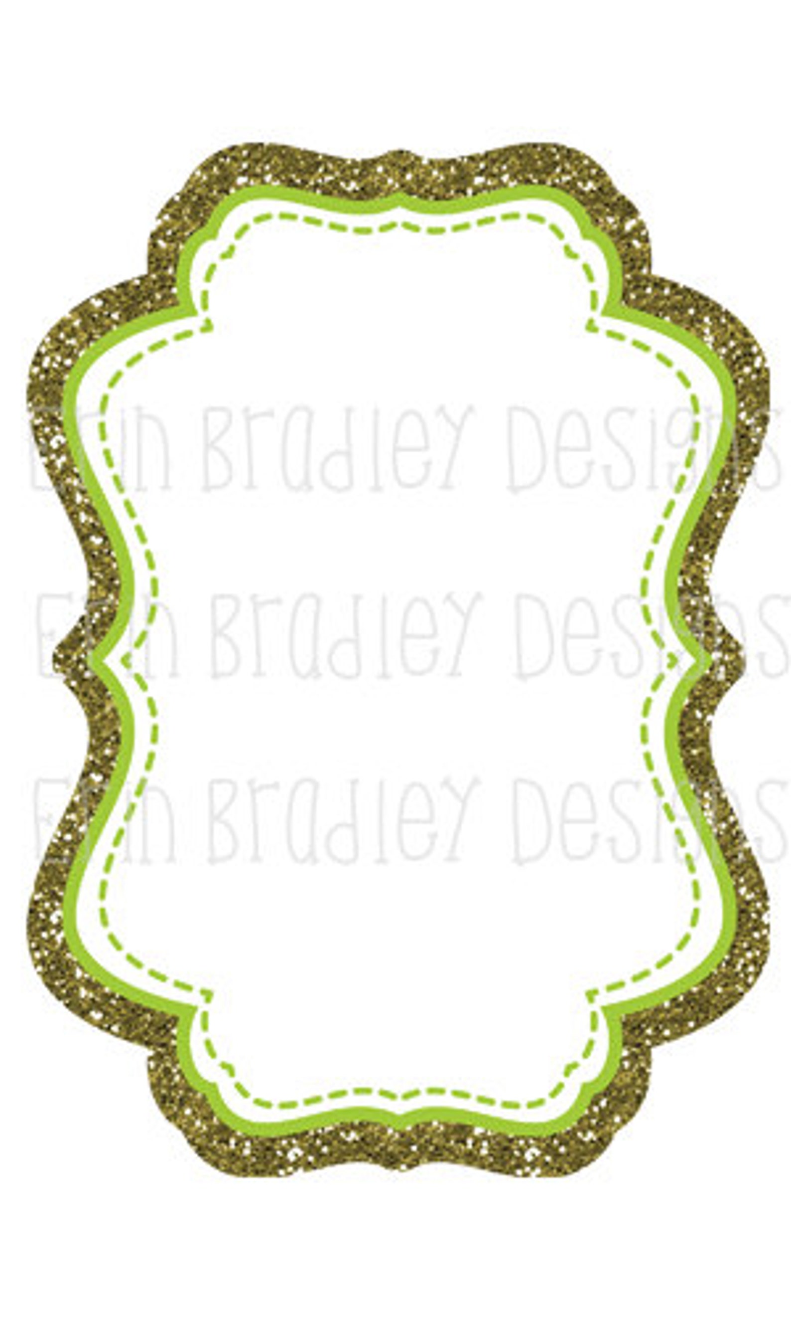 Gold Glitter Frames Commercial Use Background Clipart Instant - Etsy