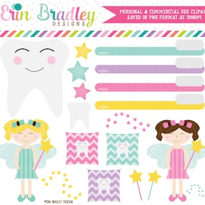 Tooth Fairy Clipart Instant Download Personal & Commercial Use Clip Art ...