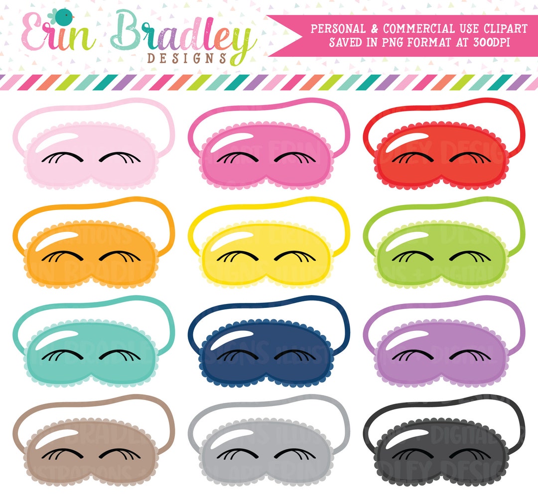 Sleep Mask Clipart Sleepover Clipart Beauty Clip Art Girls Sleepmask Beauty Clip Art Graphics
