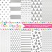 Silver Digital Paper Pack Instant Download Digital Silver Foil Effect ...