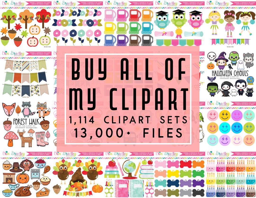 Ultimate Clipart Bundle | 13,000+ Clip Art Digital Files | 1,100 ...