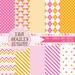 Pink and Orange Digital Paper Pack Commercial Use Instant | Etsy