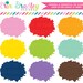 Paint Splatter Clipart Graphics Instant Download Commercial Use ...