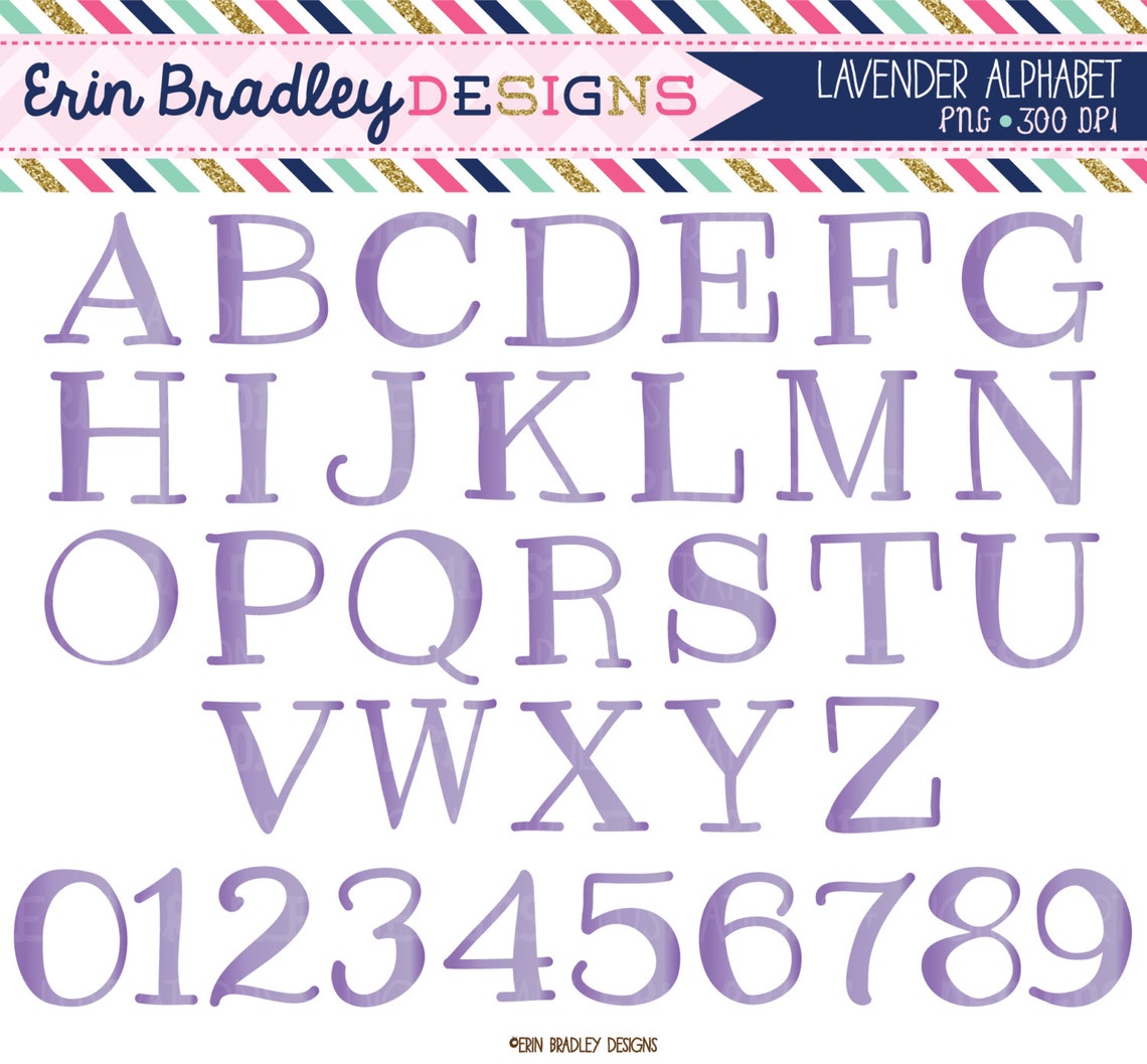 Alphabet Clipart Bundle Set Digital Scrapbooking Handrawn - Etsy