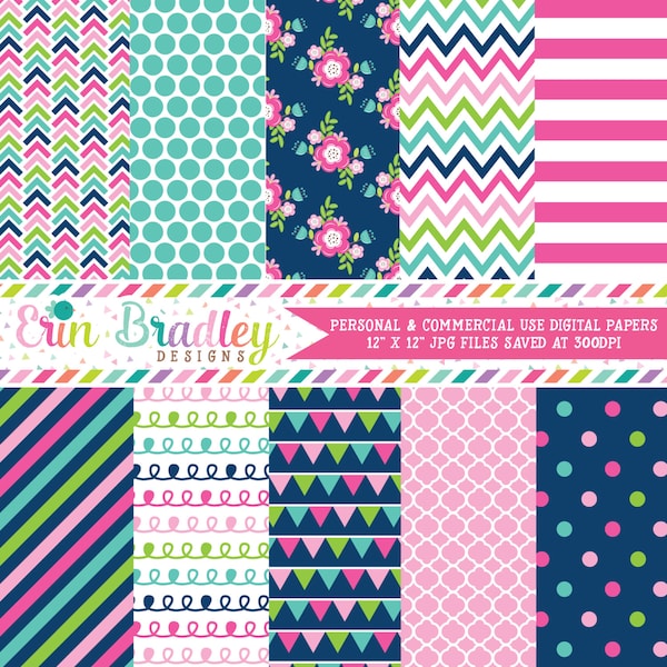 Chevron Scrapbook Paper - Etsy