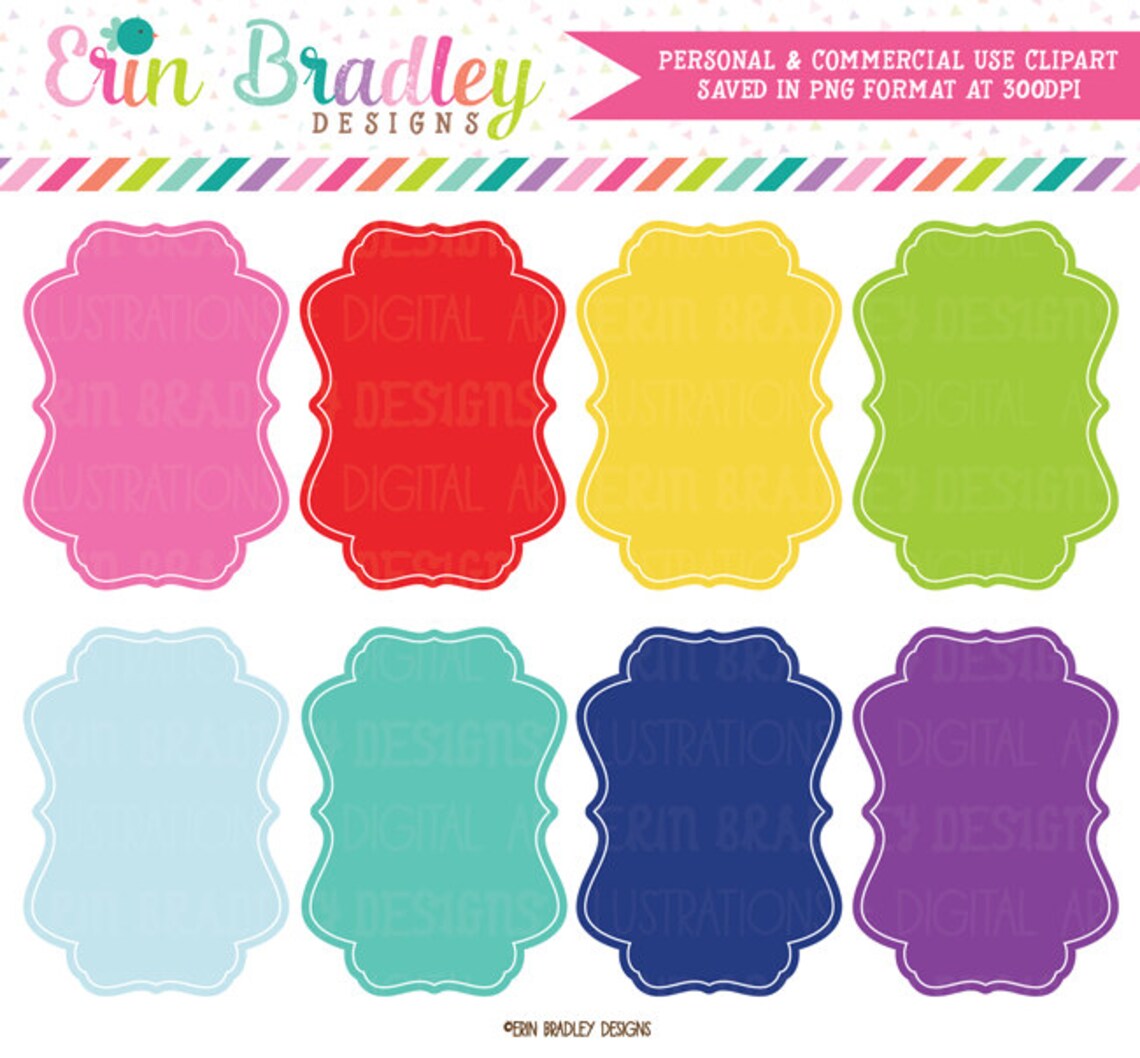 Commercial Use Background Clipart Instant Download Text Frame - Etsy