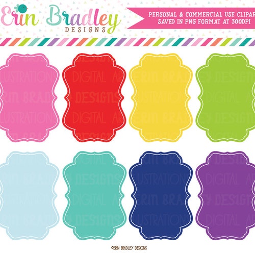 Instant Download Clipart Frames Personal & Commercial Use - Etsy