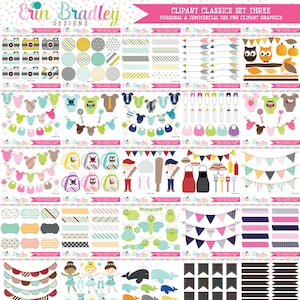 Clipart Bundle 100 Sets Personal & Commercial Use Clip Art - Etsy