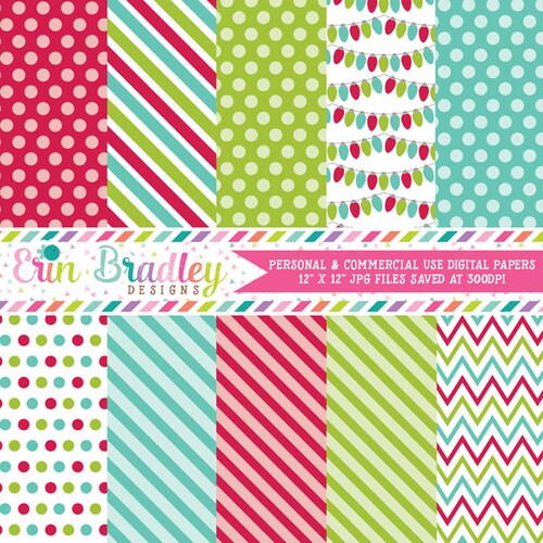 Beach Days Digital Paper Pack Commercial Use Instant Download - Etsy