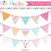 Bunting Banner Flag Clipart Commercial Use Clip Art Graphics - Etsy