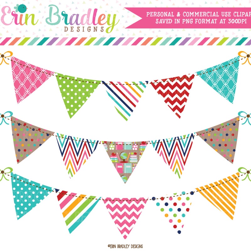 Bunting Clip Art - Etsy