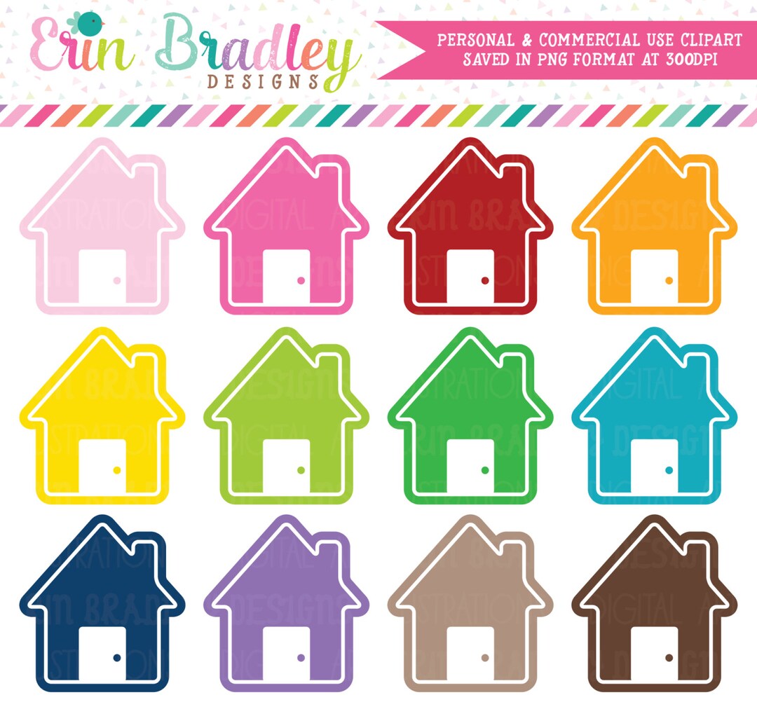 House Clipart, Home Clip Art, Moving Clip Art, Planner Clip Art ...