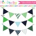 School Bunting Clipart Graphics Personal & Commercial Use Banner Flag ...