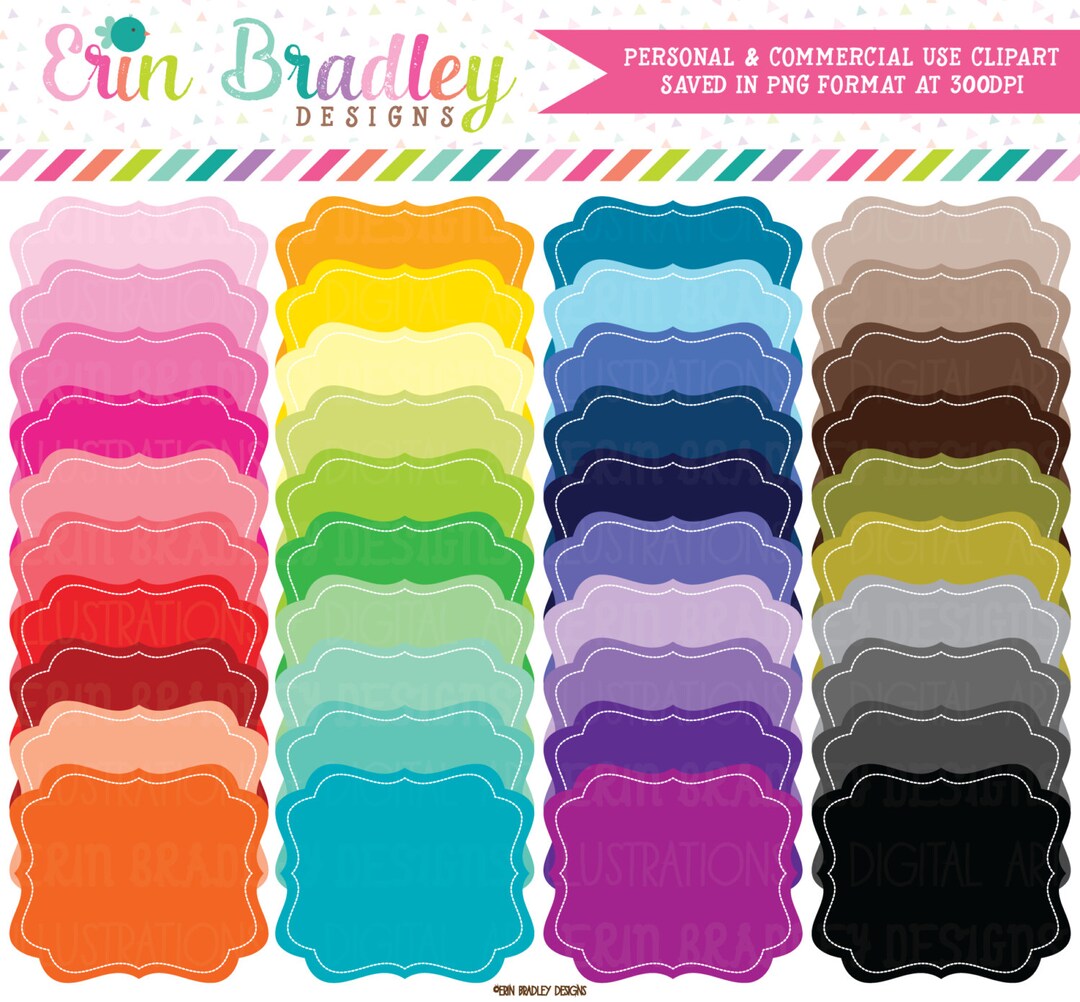 Instant Download Clipart Frames Personal & Commercial Use Digital Clip ...