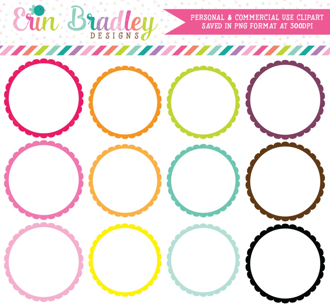 Digital Scrapbooking Frames Clipart Clip Art Personal & Commercial Use ...