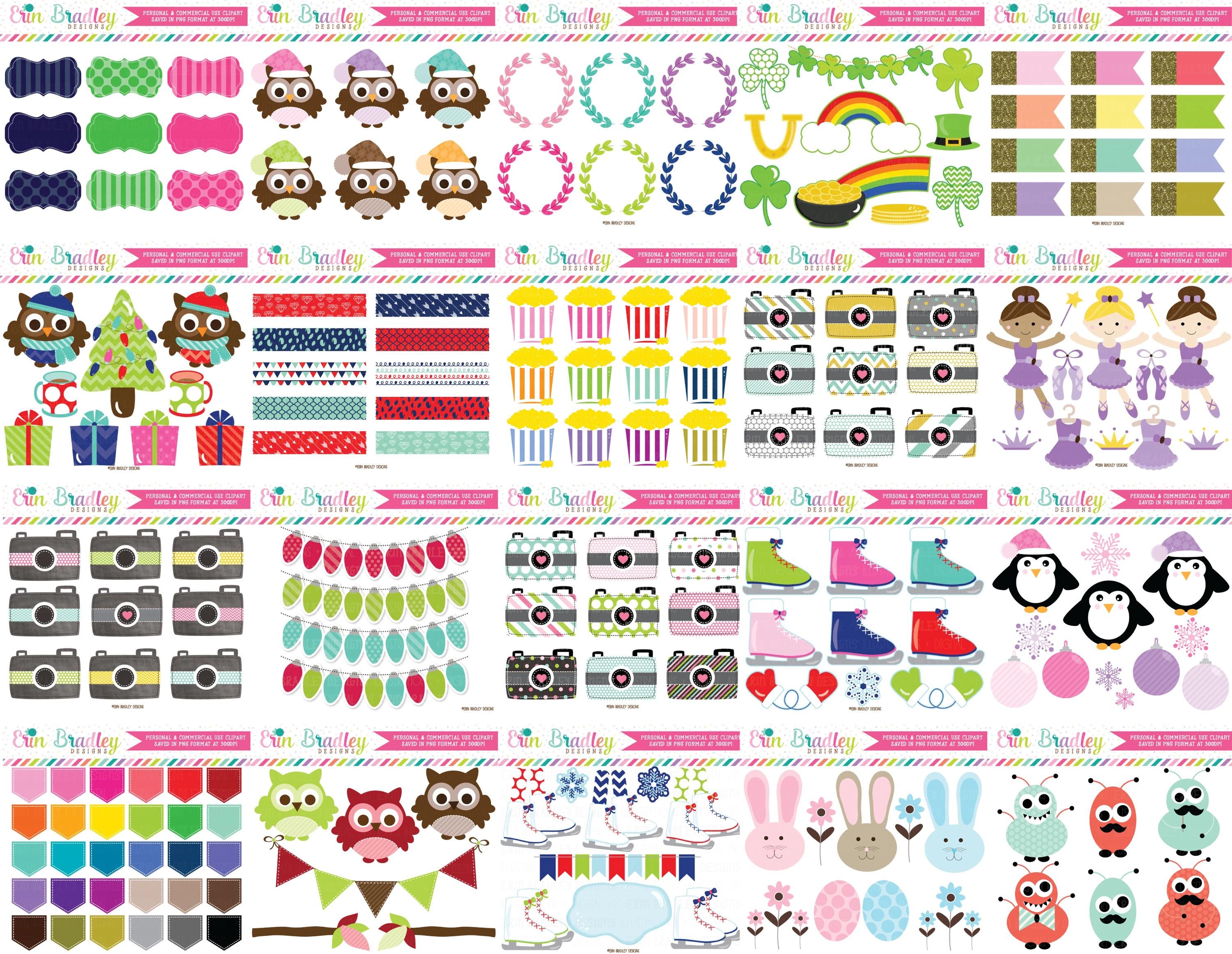 Ultimate Clipart Bundle | 13,000+ PNG Clip Art Graphics (digital ...