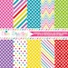 Beach Days Digital Scrapbooking Paper: Polka Dot & Chevron (digital ...